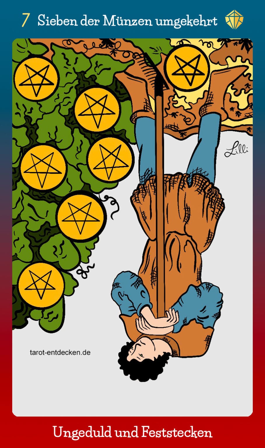 Sieben Mnzen Tarot