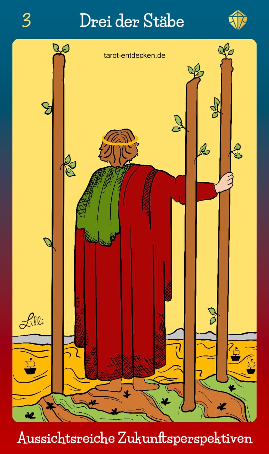Tarot Drei Stabe