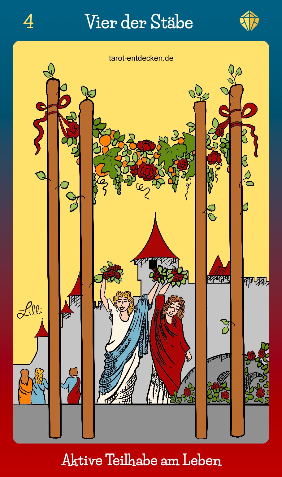 4 Stabe Tarot